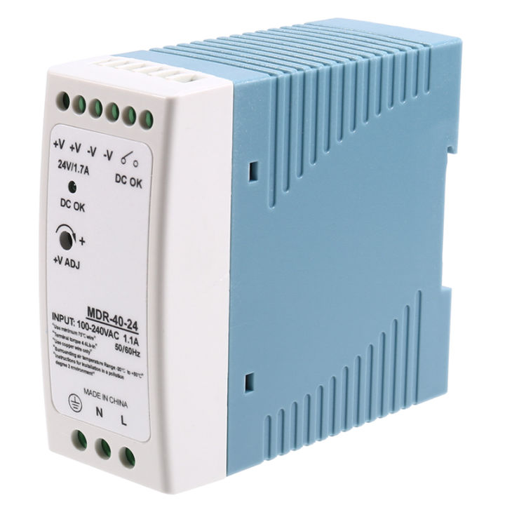 MDR-40-24V 24V 40.8W Din Rail Power Supply Ac-Dc Driver Voltage ...