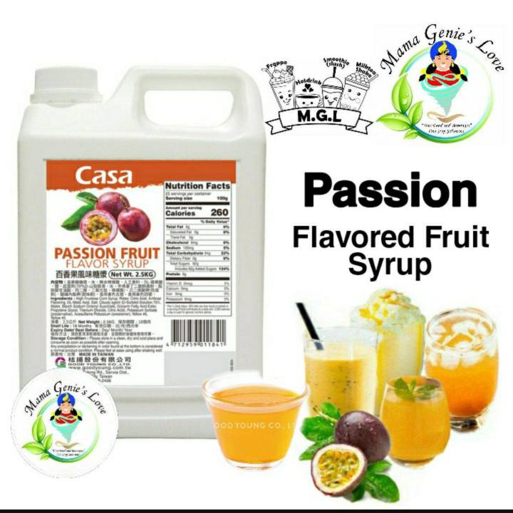 CASA PASSION FRUIT FLAVOR SYRUP 2.5KG | Lazada PH