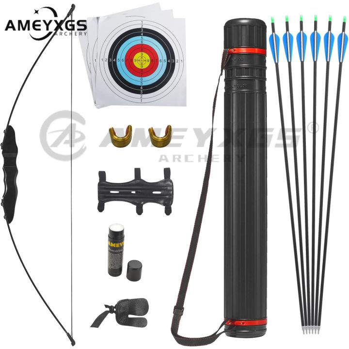 AMEYXGS Takedown Recurve Bow and Arrow Set for Adults Beginner 30-40lbs ...