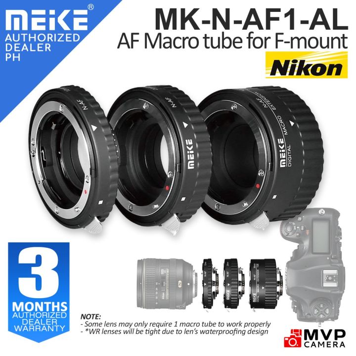 MEIKE MK-N-AF1-AL METAL AF Macro Extension Tube 12mm 20mm 36mm NIKON F ...