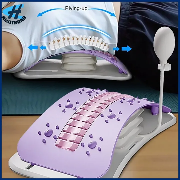 Inflatable Back Stretcher Waist Trainer Adjustable Spine Decompressor ...