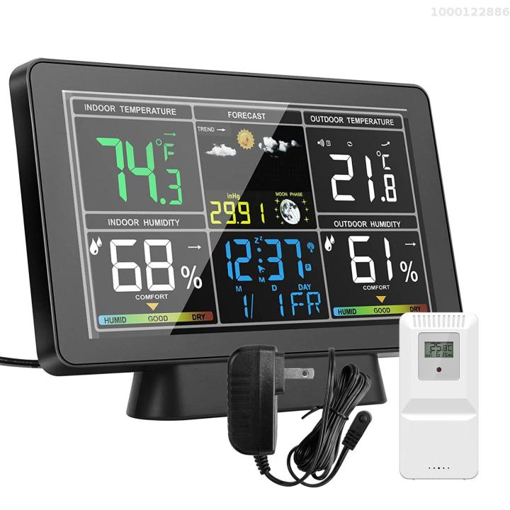 KKmoon Color Screen Smart Weather Station, Temperature and Humidity ...
