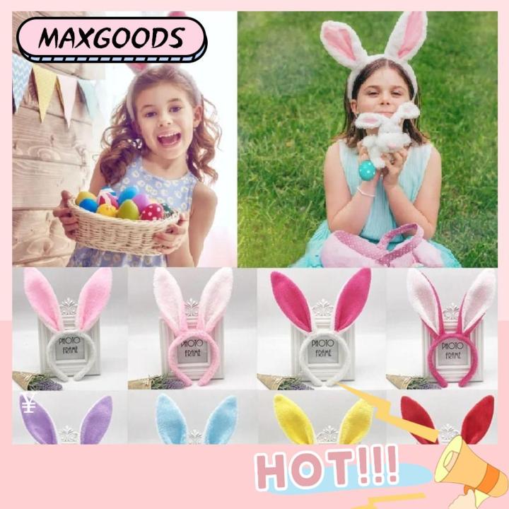 1pcs Headbands Rabbit Ear Easter Headbands Adult Kids Cute Colorful ...