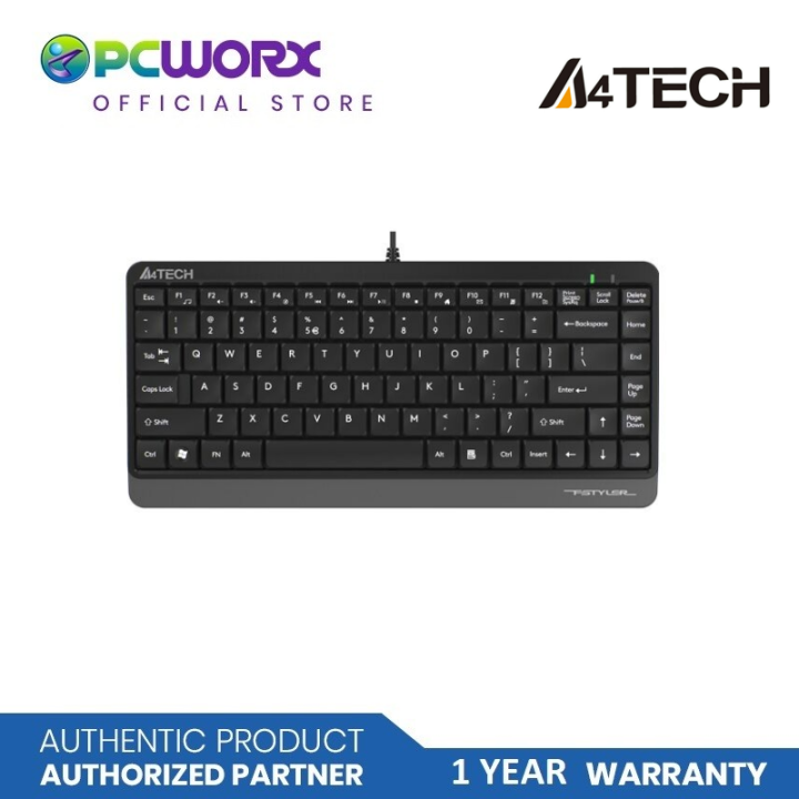 A4tech Fks 11 Fstyler A Shape Mini Keyboard Black Splash Proof Keyboard Desktop Keyboard