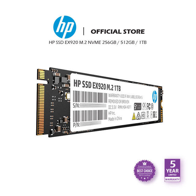 【READY STOCK】 HP SSD EX920 M.2 PCIe NVMe SSD (256GB /512GB /1TB) 【Local ...