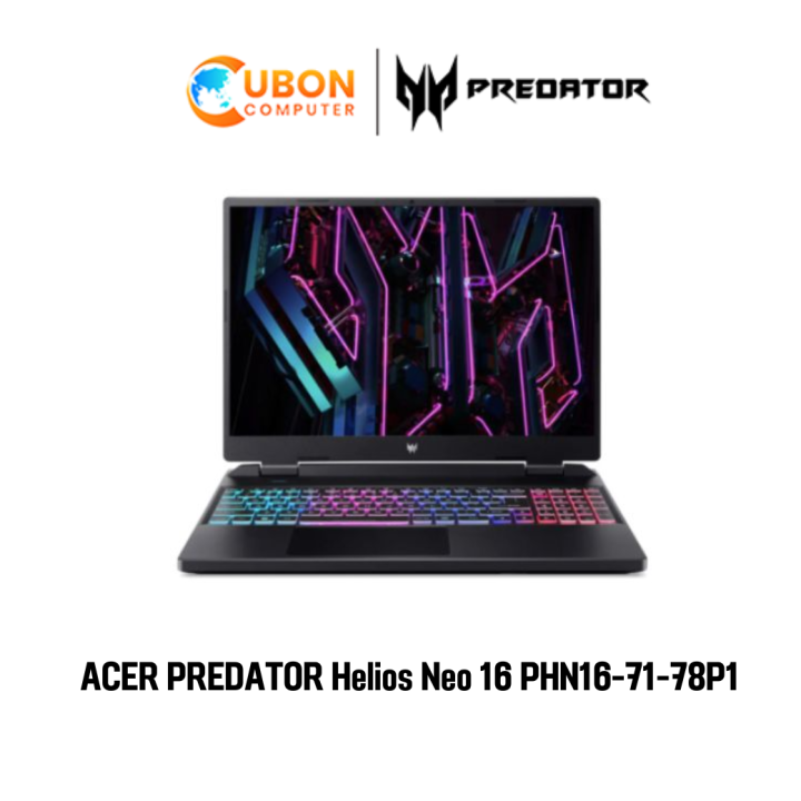 ACER PREDATOR Helios Neo 16 PHN16-71-78P1 NOTEBOOK (โน๊ตบุ๊ค) Intel i7 ...