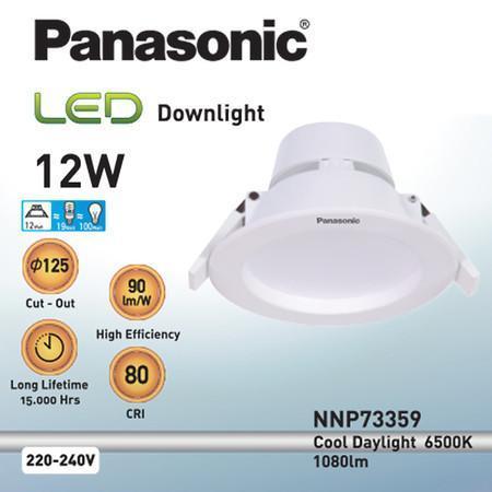 Panasonic Led Downlight 12w 6000k (Daylight) | Lazada