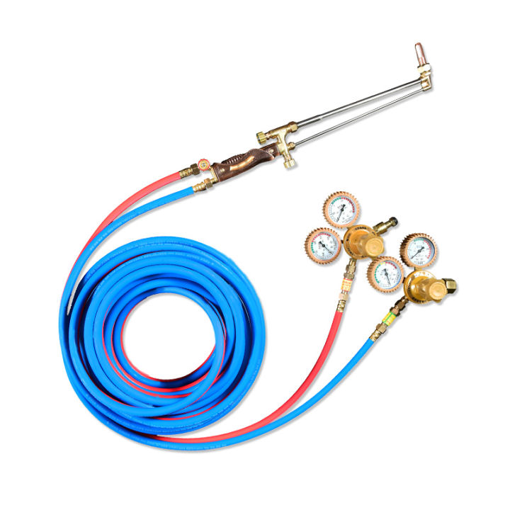 Gas cutting gun full set of oxygen acetylene double-color pipe gas ...