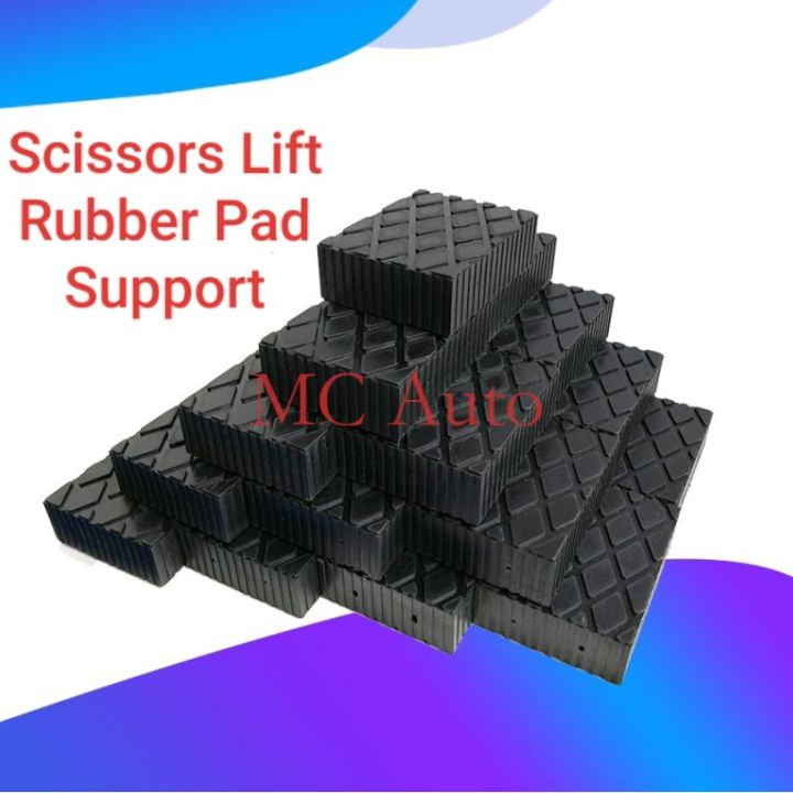 100 Heavy Duty Car Scissor Lift Rubber Pad 2 post lift Jack Rubber Pad ...