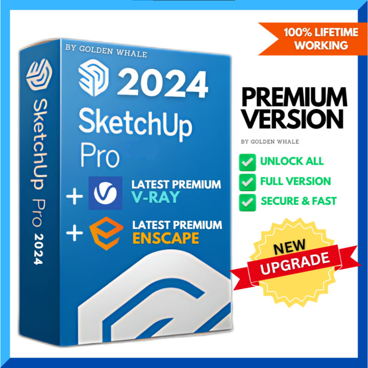 🔥SketchUp Pro 2024 𝐔𝐏𝐆𝐀𝐃𝐄 [video] Lifetime full package bundle Vray ...