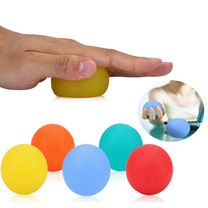 Silicone Ball Portable Lightweight Round Shape Hand Exercise Squeeze ...