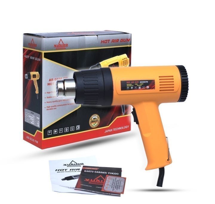 YUKIDO Hot Gun Alat Pemanas Stiker Kaca Film / Hot Gun Hot Air Gun ...