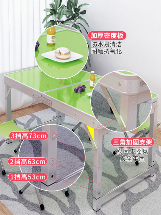 Folding table table ultra-light night market mobile push stall table ...