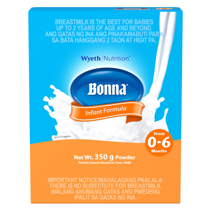 BONNA Stage 1 Infant Formula For 0 to 6 Months 350g Box | Lazada PH