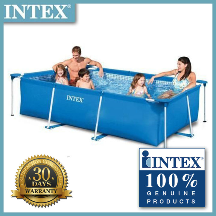 Intex 28271 Rectangular Frame Pool 2.6m x 1.6m x 0.65m | Lazada PH