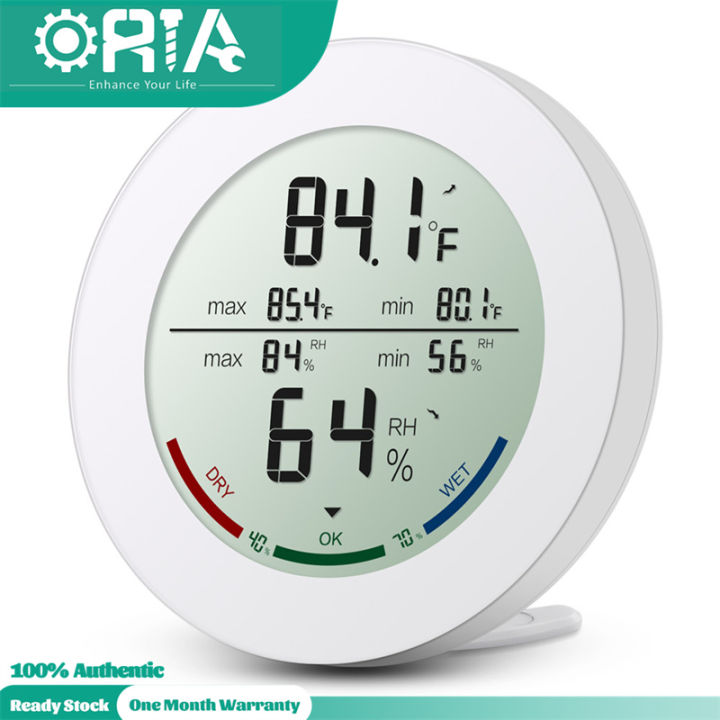 ORIA Digital Hygrometer Thermometer Indoor Room Thermometer Temperature ...