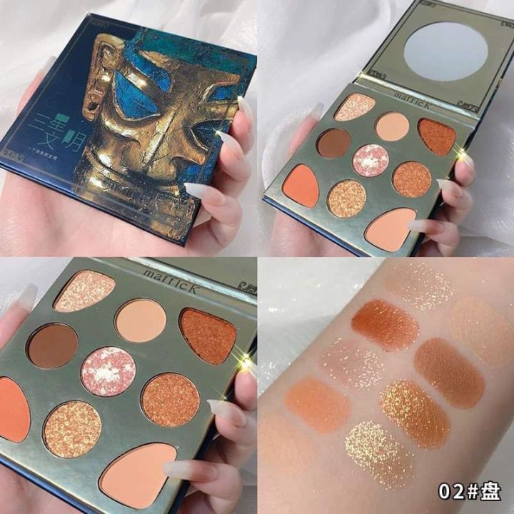Maffick อายแชโดว์ เบอร์02 (9สี 9ช่อง ทาตาหน้ากาก) (สีสวยมาก) | Lazada.co.th