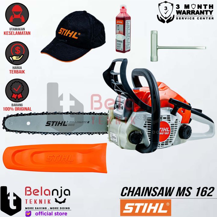 STIHL Chainsaw MS 162 14 Inch Mesin Potong Kayu MS162 Gergaji Kayu 14 ...
