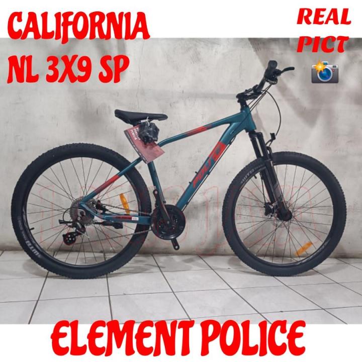 Sepeda gunung MTB ELEMENT POLICE CALIFORNIA NL 27 Speed 27,5 Inch New ...