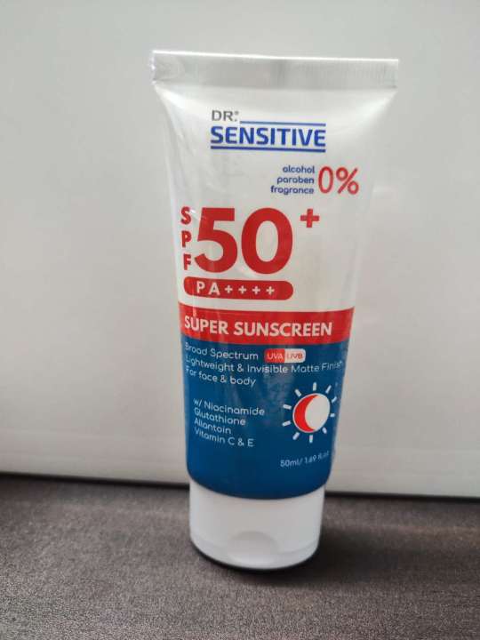 Dr. Sensitive Super Sunscreen SPF50++++ 50ml | Lazada PH