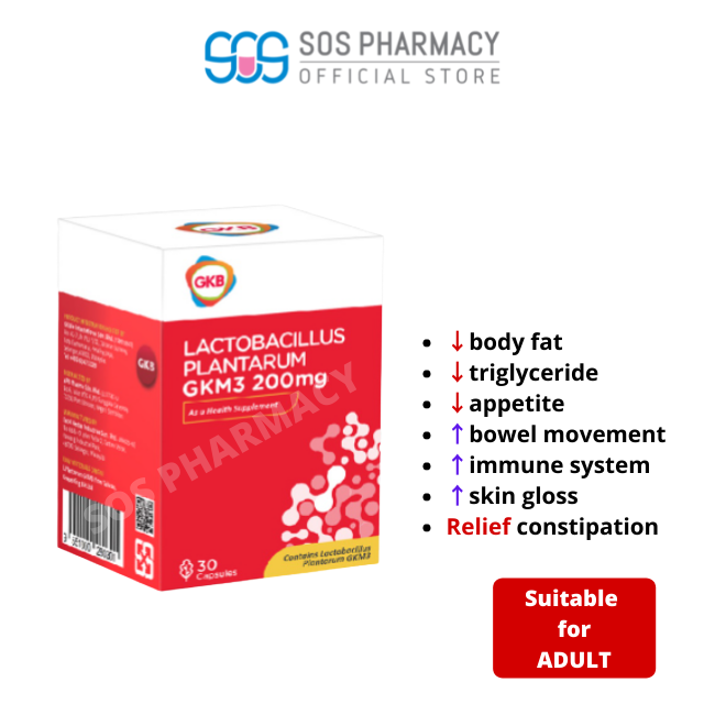 GKB Lactobacillus Plantarum GKM3 30s (Control Appetite & Weight Loss ...