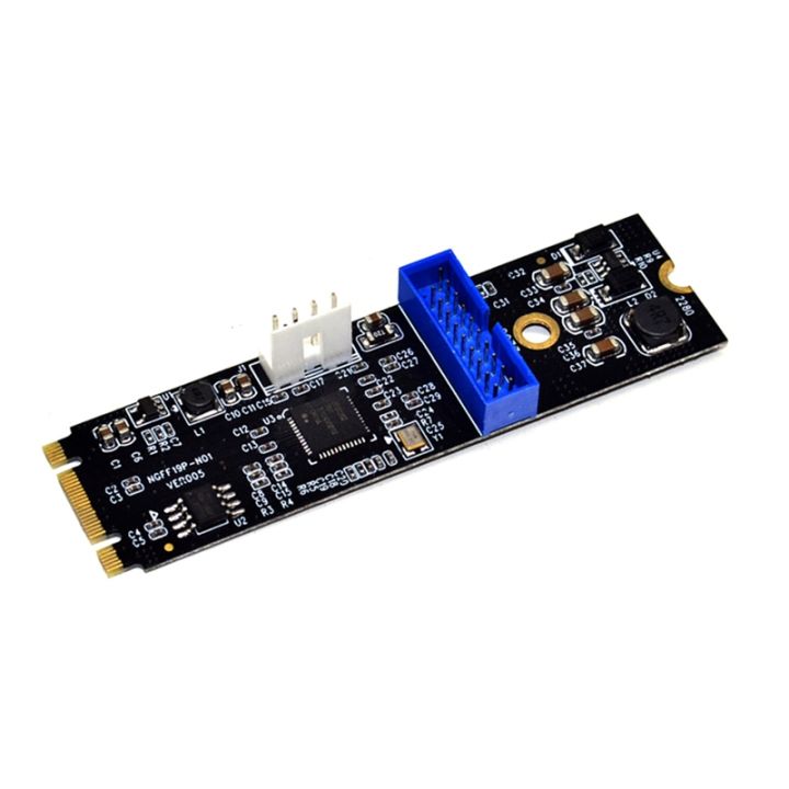 NGFF M. 2 NVME to USB 3.0 19pin Header Convert Card 2 Port USB3.0 ...