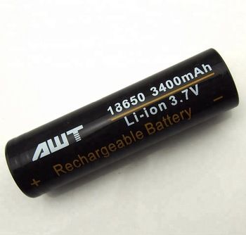 Baterai / Battery AWT BLACK 18650 Hitam Rechargeable Battery | Lazada ...