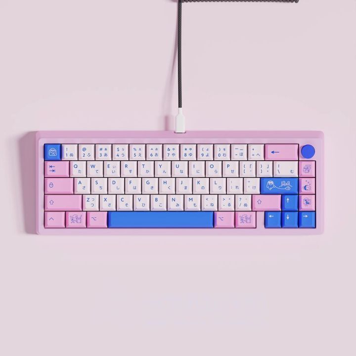 【Keycap Only】POCO Pink-Blue Keycap 151 Keys Cherry Profile PBT ...