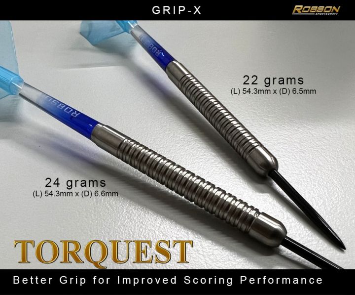 ROBSON GRIP-X TORQUEST 22 / 24 grams Tungsten Dart Pins | Lazada PH