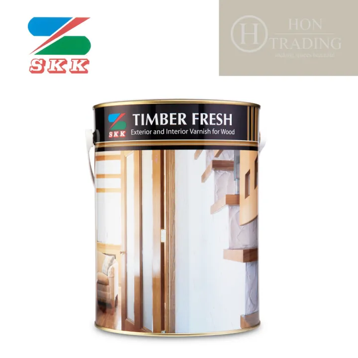 [READY STOCK] 5L SKK Timber Fresh Exterior & Interior Varnish for Wood ...