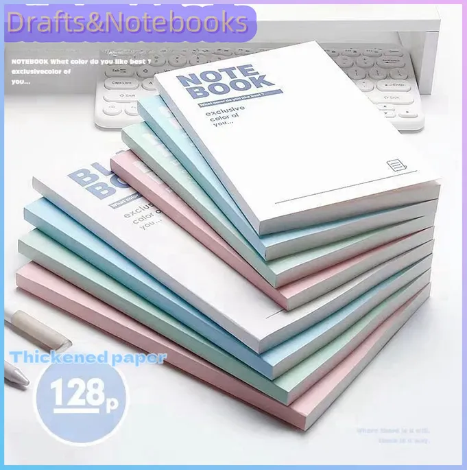 128Sheets A5 Color Super Thick Notebook Line Blank Notepad Colorful ...