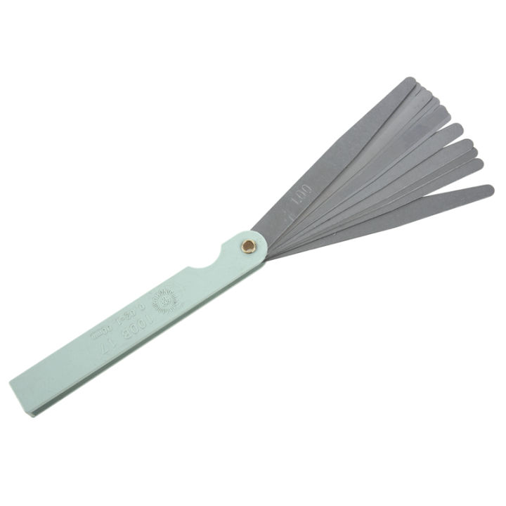 New 0.02 To 1mm 17 Blade Thickness Metric Filler Feeler Gauge Measure ...