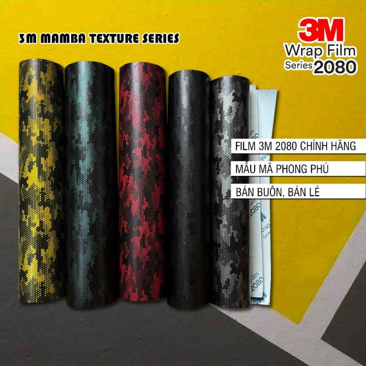 Decal 3M 2080, Film 3M 2080 Mamba Texture series, Mamba Red, Mamba ...