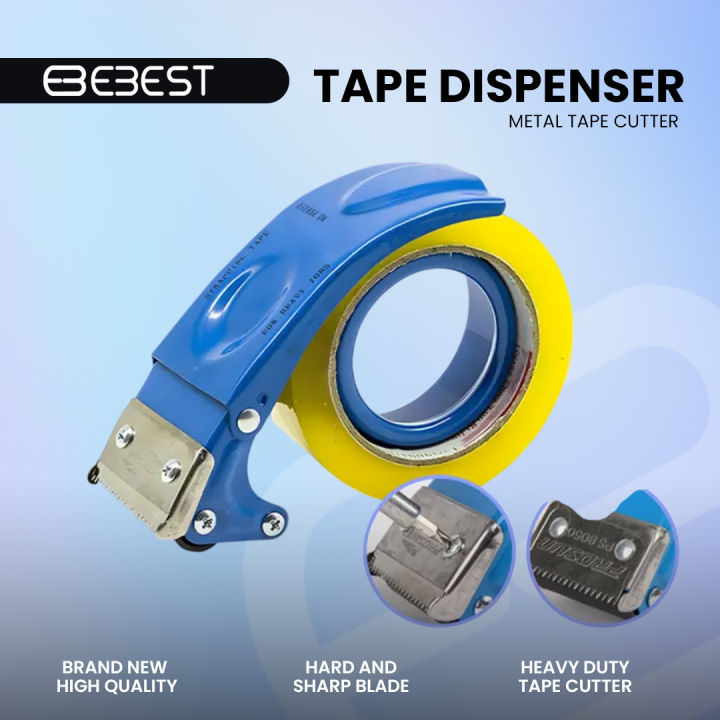 Prosun Metal Tape Dispenser Cutter Heavy Duty 2 inches Tape Cutter for ...