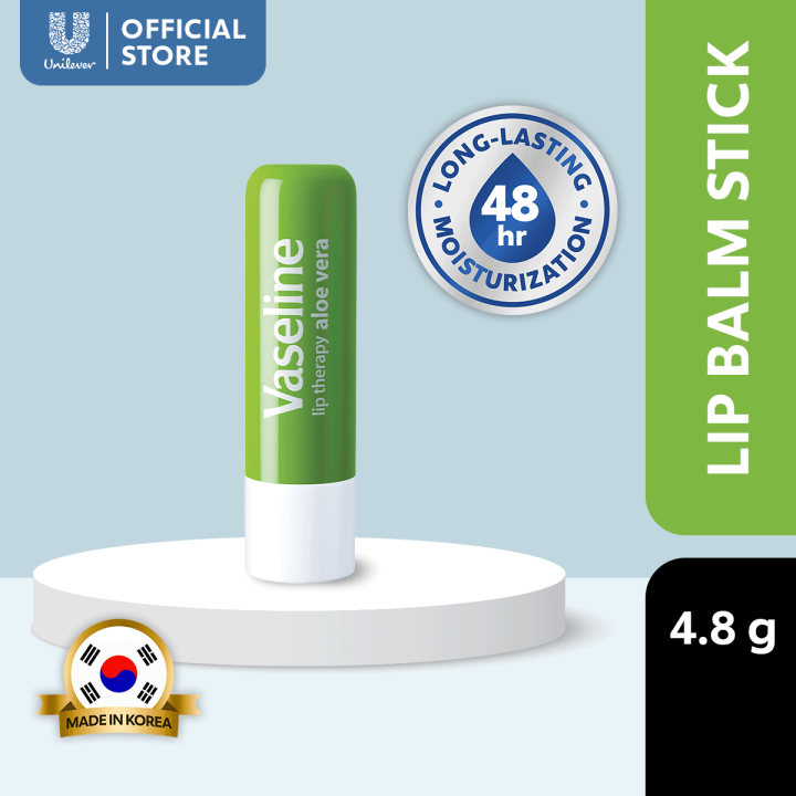 Vaseline Lip Aloe Vera Lip Balm Stick With Petroleum Jelly 4.8G | Lazada PH