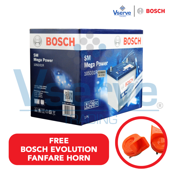 Bosch Battery S4 SM Mega Power (105D31R) 3SMF 90Ah 12V For Car ...