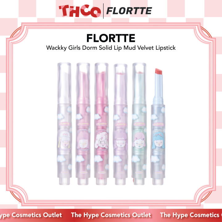 FLORTTE Asrama Gadis Wackky Gincu Baldu Pepejal Lip Mud FLORTTE Wackky ...