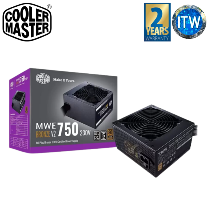 Itw | Cooler Master PSU 750Watts Power Supply Unit MWE 750W V2 80 ...