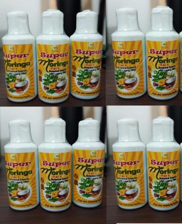 Super Moringa 7 in 1 Botanical Essence with Luyang Dilaw 60ml Set of 10 ...