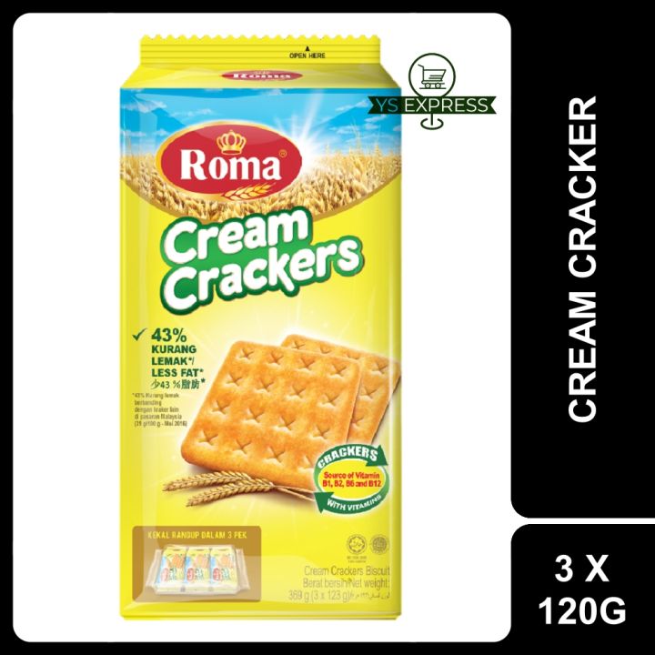 ROMA Cream Cracker 3 X 120G | Lazada