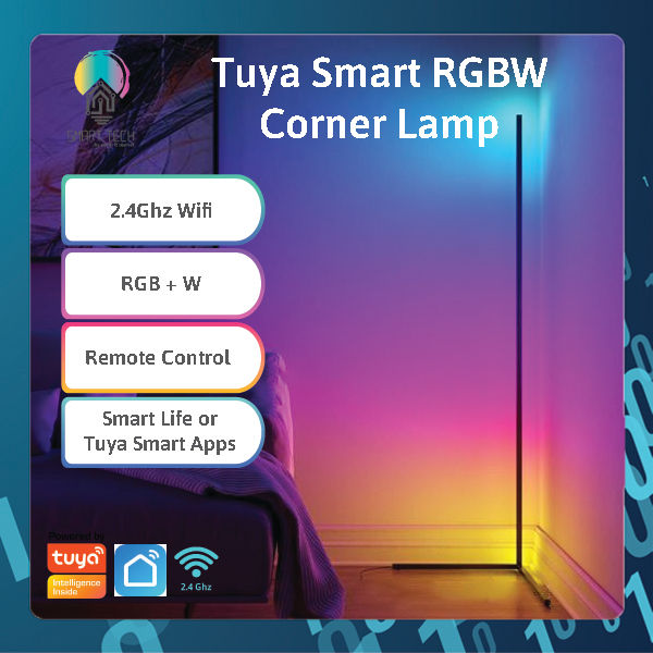 Smart Wifi Tuya Standing Corner Lamp RGB white / Tuya Smart Life ...