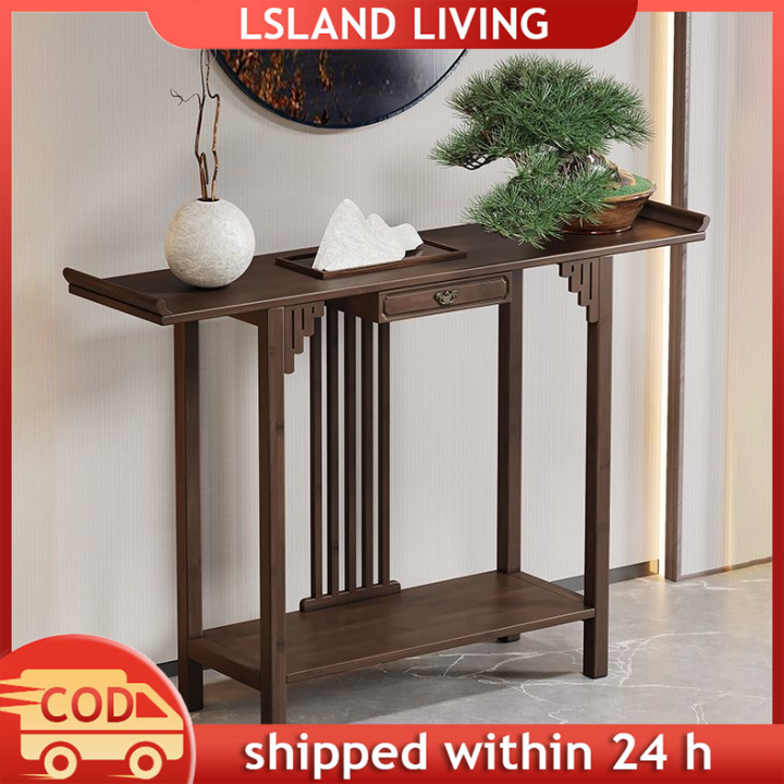 Chinese Style Solid Wood Console Tables Accent Table Entryway Shelf ...