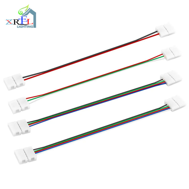 10pcs WS2812B WS2811 5050 RGB LED Strip Connector 10mm 2pin /3pin /4pin ...