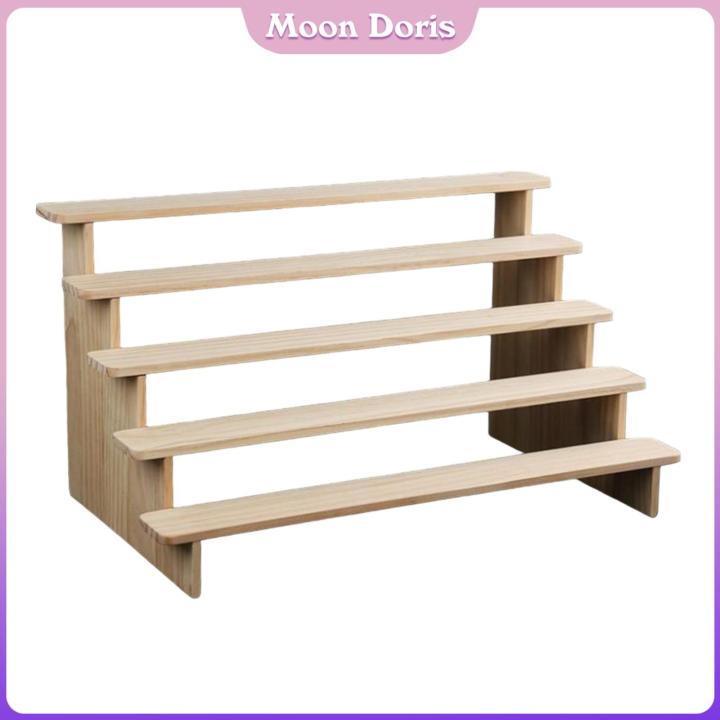 Moon Doris Wooden Display Riser Stand,Step Ladder Practical Showcase ...