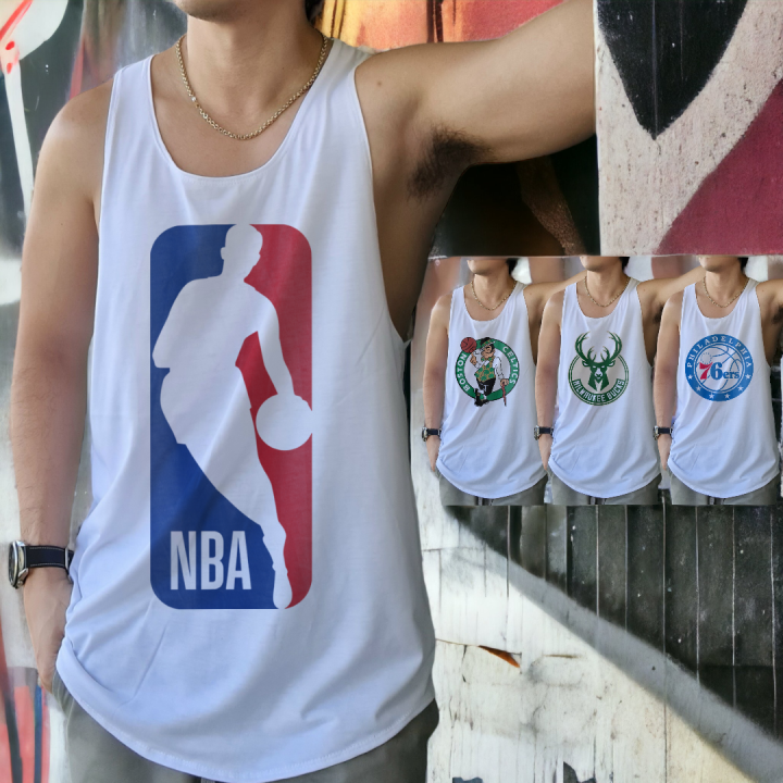 Eight Edges' Men's Tank Top (NBA Eastern and Western) - Low-Cut, Semi ...