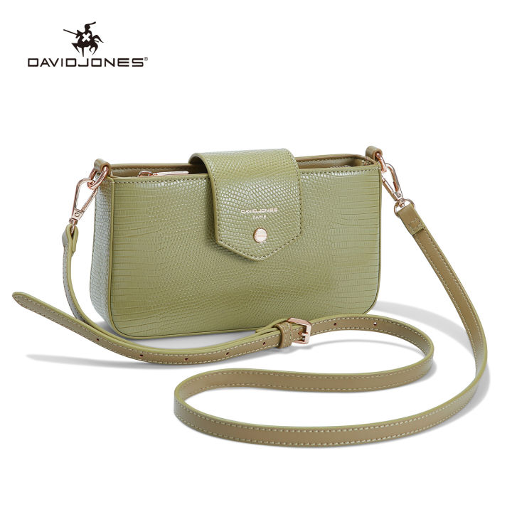 David Jones Paris women crossbody bag pu leather female handbag small ...