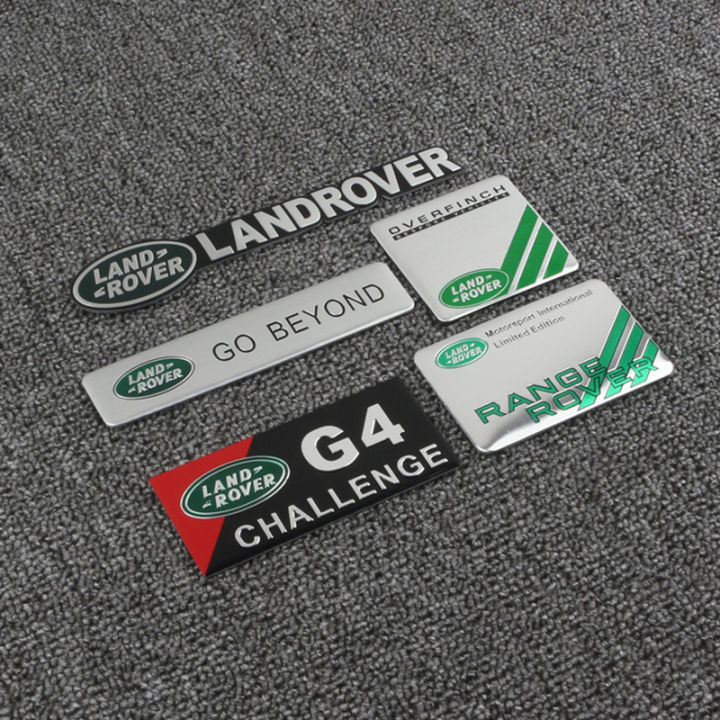 Aluminum Land Rover Emblem Sticker LAND ROVER Metal Nameplate Logo ...