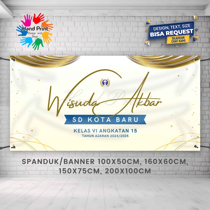 Cetak Spanduk Banner Selamat Wisuda Kelulusan Perayaan Putih MMT ...