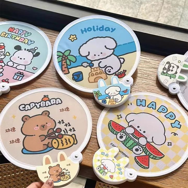 Sanrio Folding Fan Summer Portable Sun Protection Cooling Anime Cartoon ...