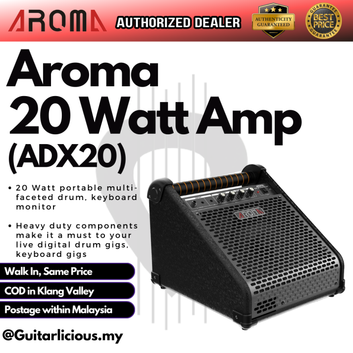 AROMA Drum Amplifier (ADX20) 20watt digital drum edrum electronic drum ...